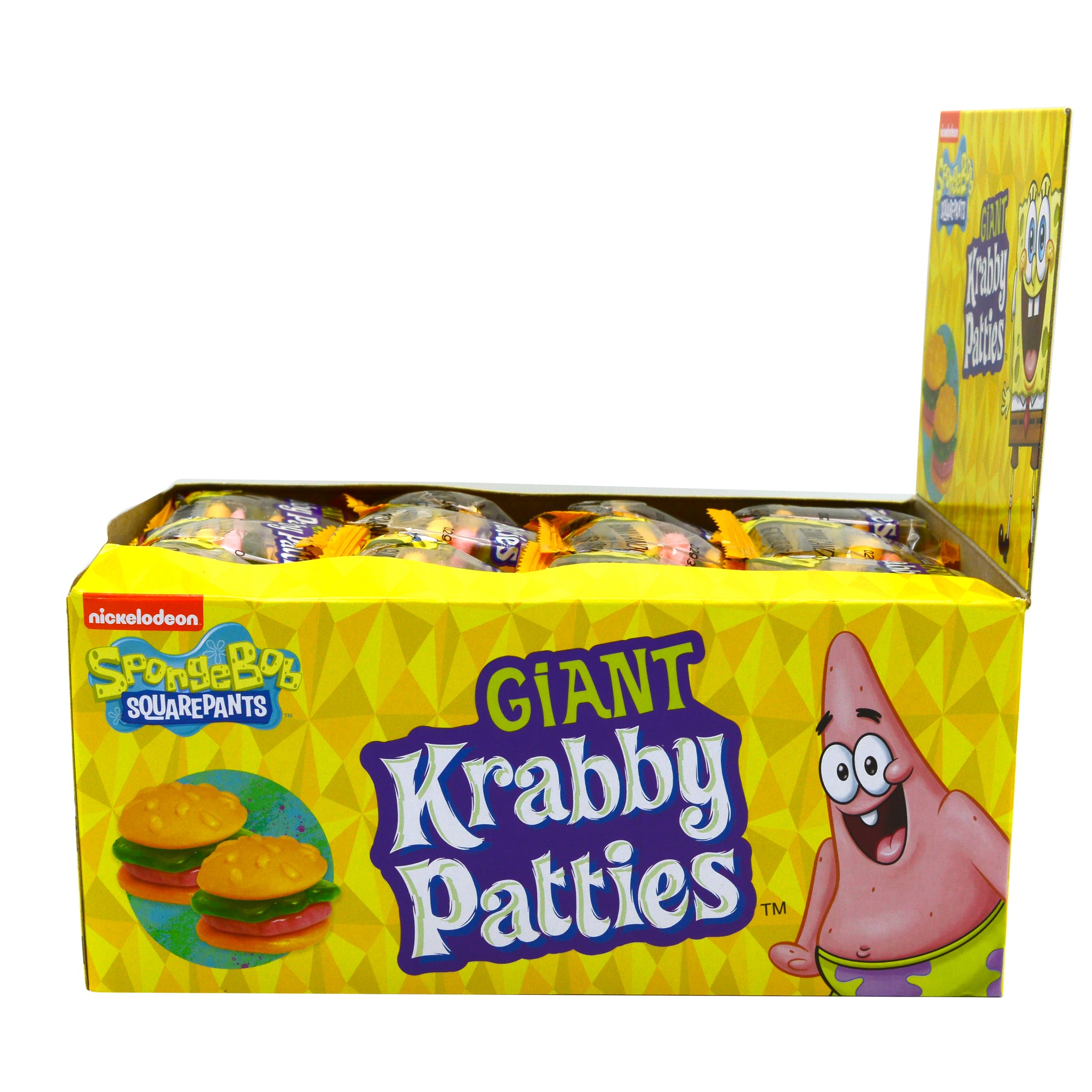 SpongeBob SquarePants Giant Original Krabby Patties Gummy Candy, 36 Co ...