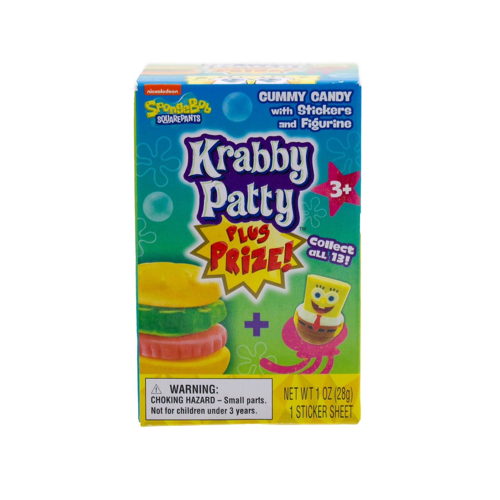 SpongeBob Krabby Patty Plus Prize & Gummy Candy, 10 Pack – Frankford Candy