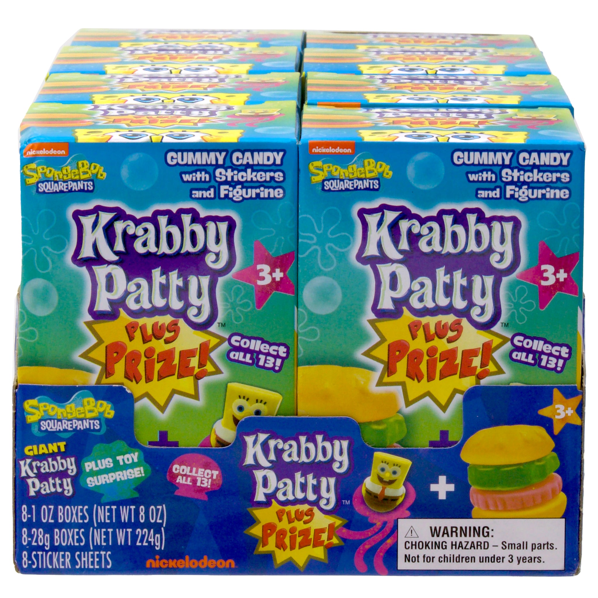 SpongeBob Krabby Patty Plus Prize & Gummy Candy, 10 Pack – Frankford Candy