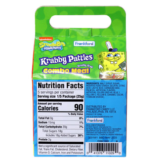 SpongeBob SquarePants Krabby Patties Gummy Candy Combo Meal – Frankford ...