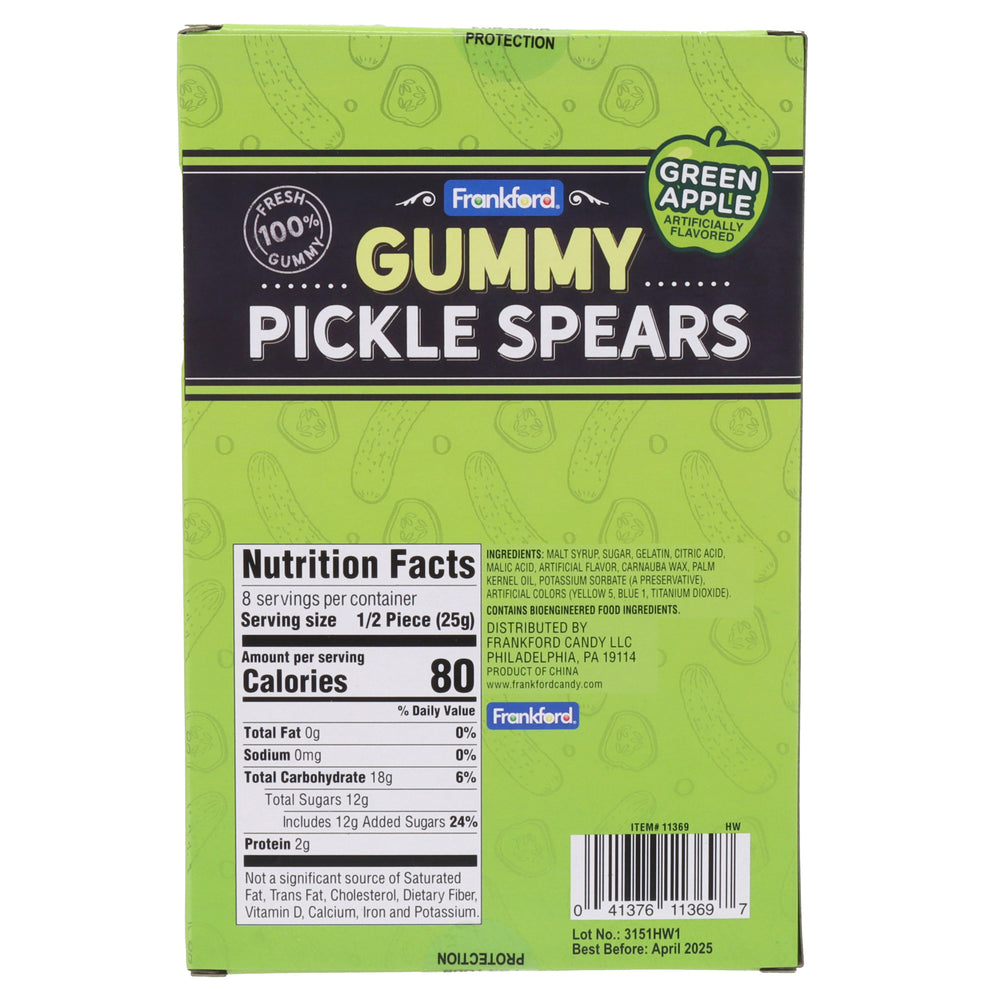 Frankford Giant Gummy Pickle Spears – Frankford Candy