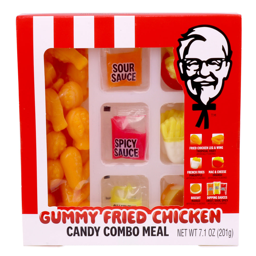 KFC Gummy Candy Fried Chicken Combo Meal, 7.1 oz – Frankford Candy