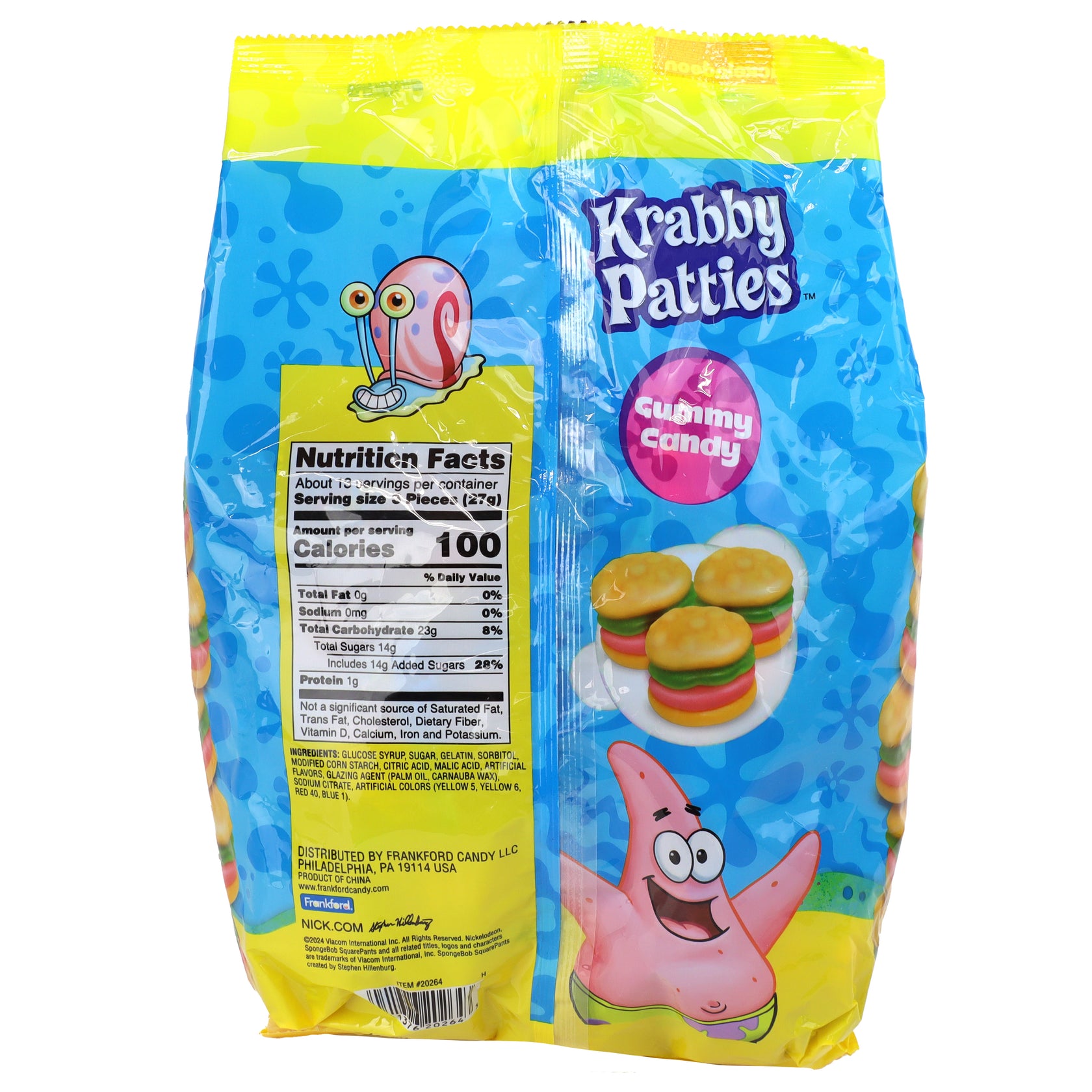 SpongeBob Krabby Patties Original Gummy Candy, 40 Count – Frankford Candy