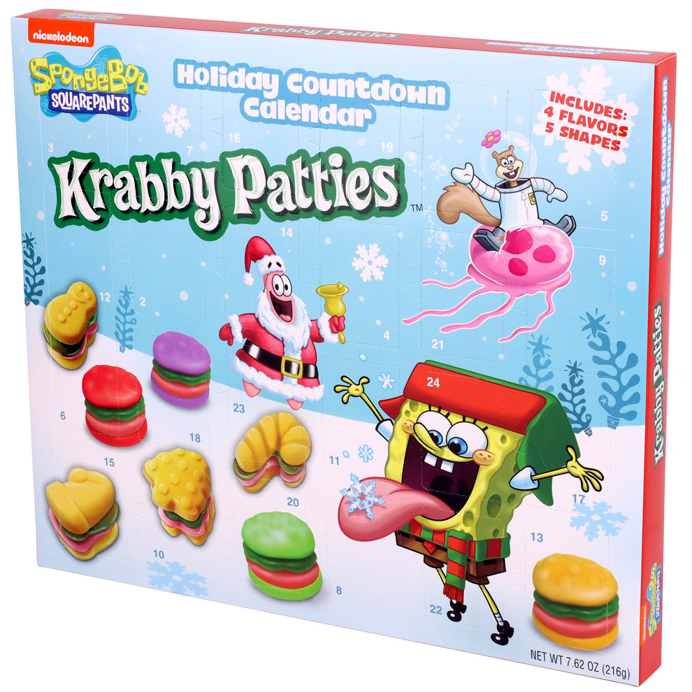 SpongeBob SquarePants Gummy Krabby Patties Advent Calendar, 7.62 Ounce ...