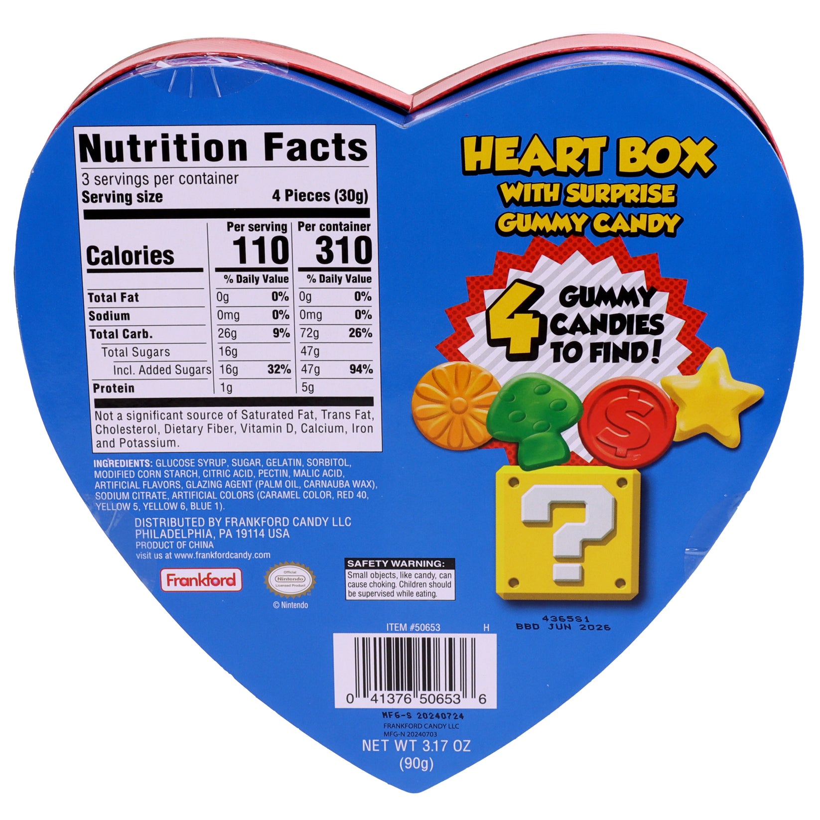 Super Mario Heart Mystery Box Valentine's Day Tin – Frankford Candy