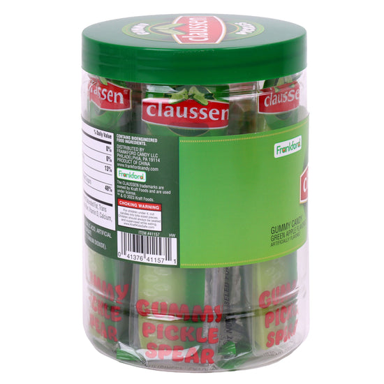 Claussen Jar of Gummy Pickle Spears, 2 Pack – Frankford Candy