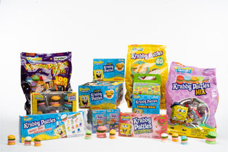 SpongeBob Krabby Patty Plus Prize & Gummy Candy, 10 Pack – Frankford Candy