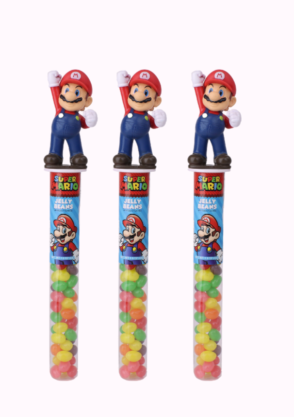 Super Mario Jelly Bean Tube Topper, 3 Pack – Frankford Candy